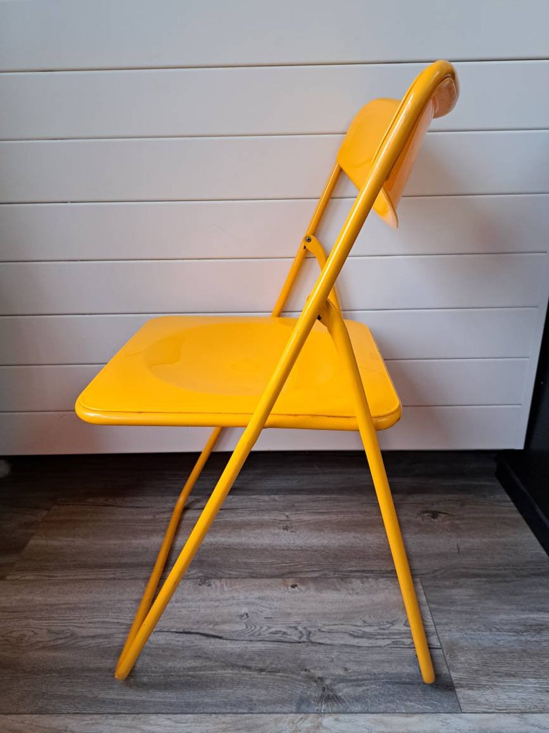 Vintage IKEA TED Yellow Folding Chair Design by Niels Gammelgaard From ...