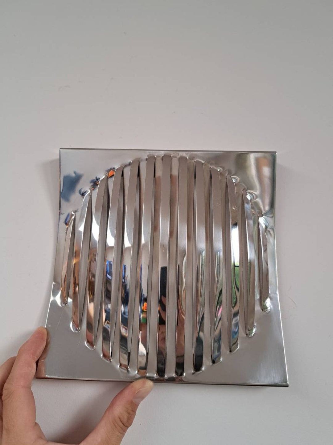 Vintage IKEA GREVIE Space Age Metal Wall Decoration by Lisa Norinder ...