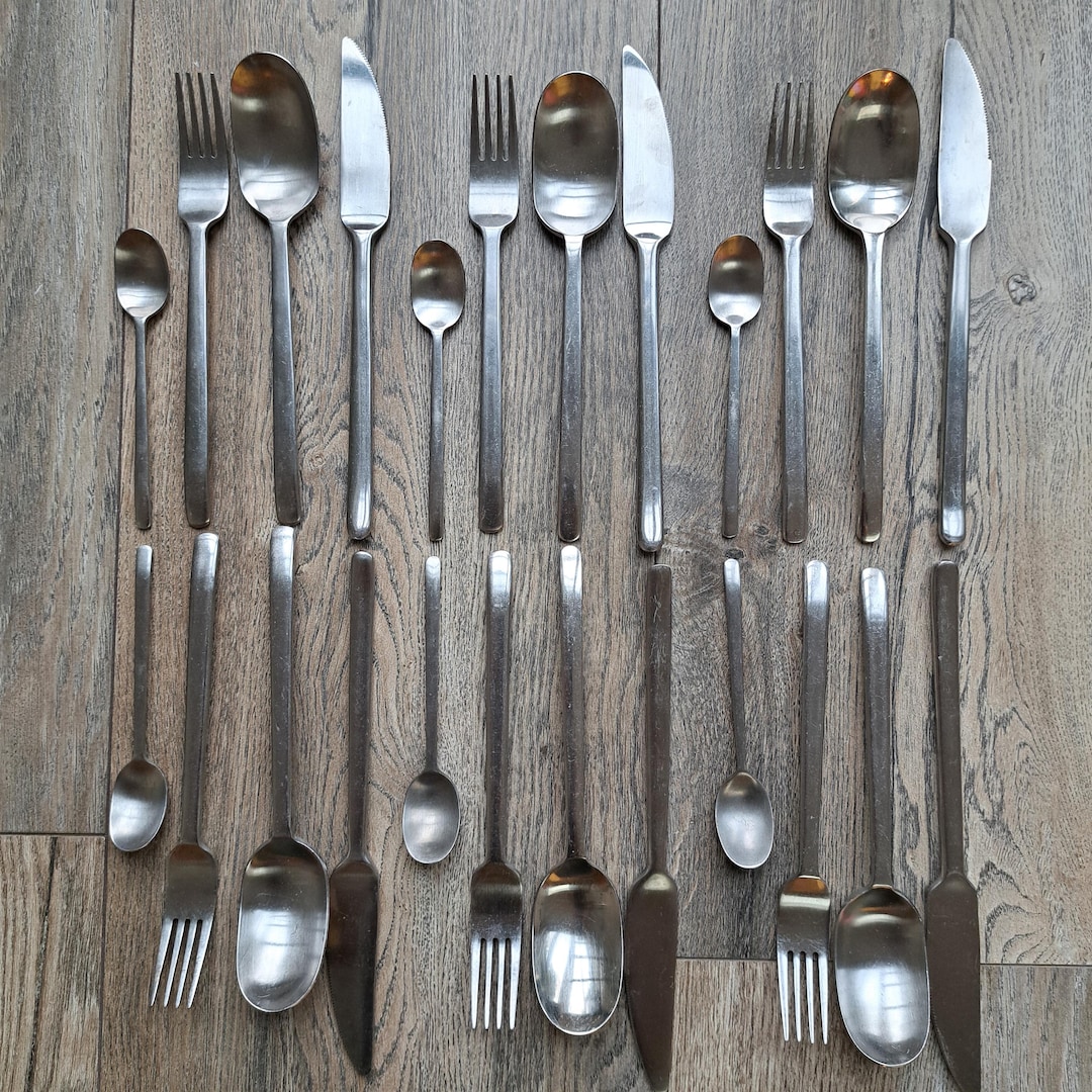 Vintage Modernist Style IKEA DATA 6 Person Cutlery Set From the 90s - Etsy