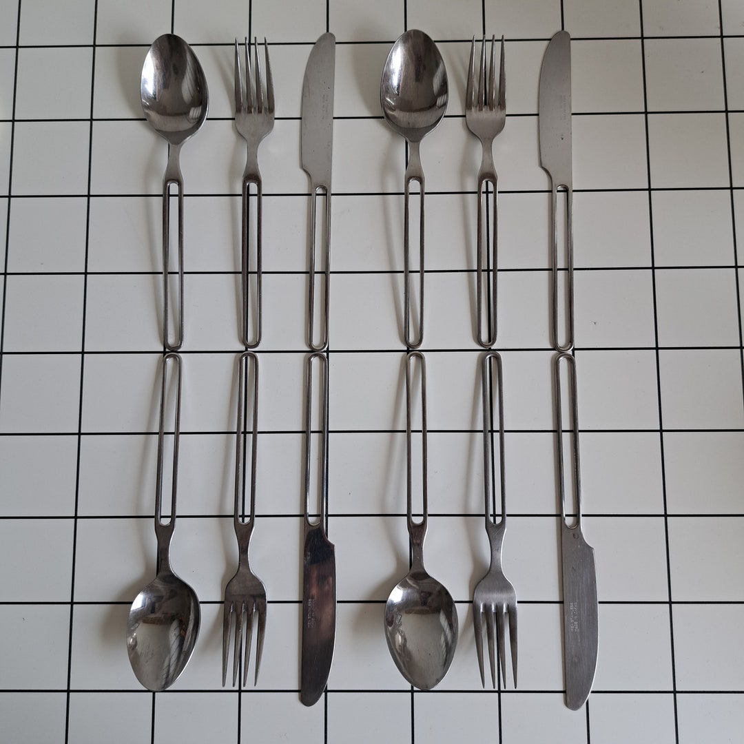 RARE IKEA IKE3 Postmodern Style Flatware Set for 6 Persons From the 80s ...
