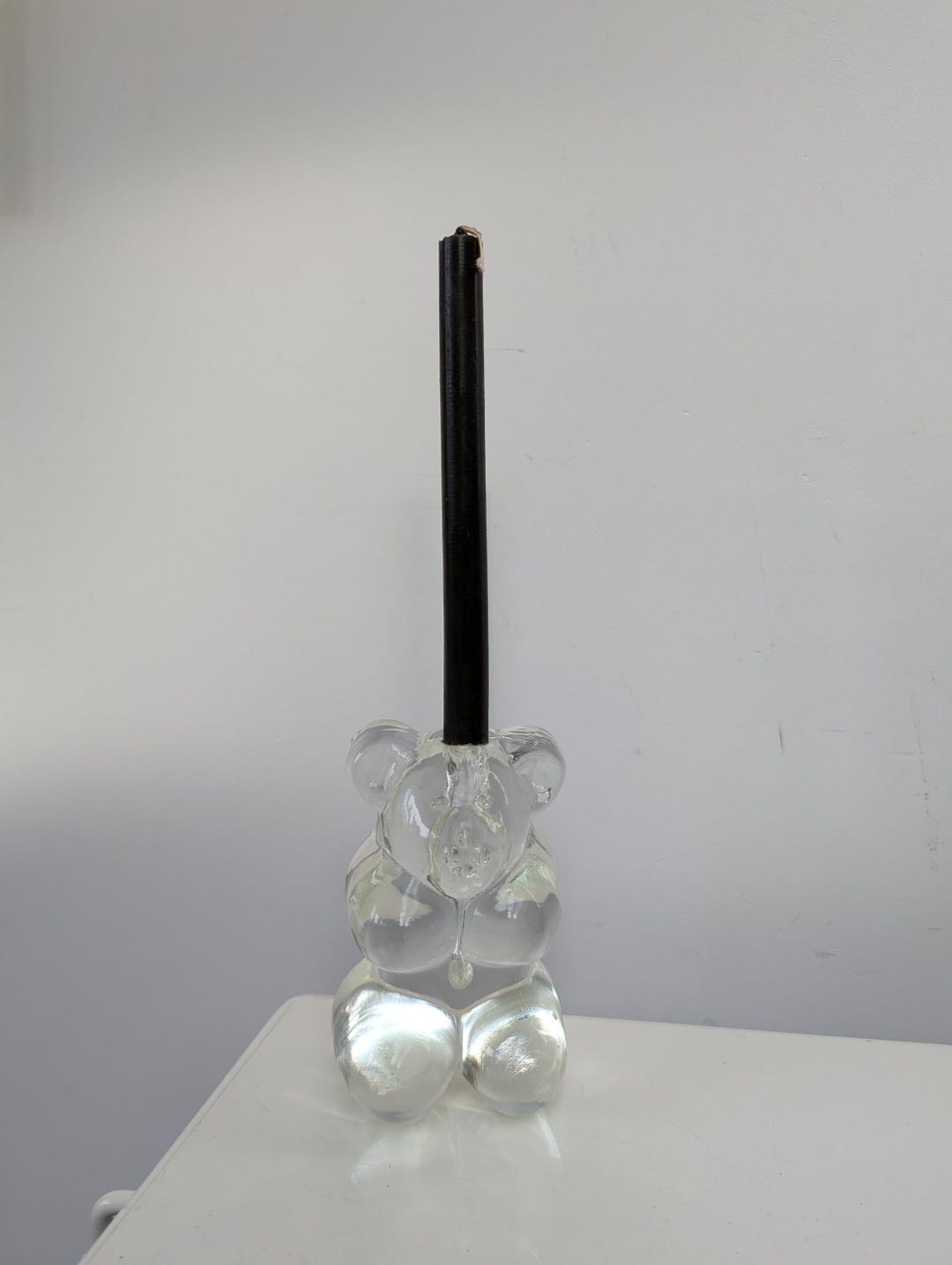 Vintage HARIBO Bear in Heavy Transparent Glass Candleholder/sofifleur ...