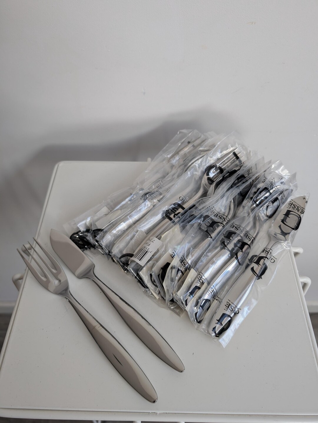 Deadstock Vintage MODERNIST Design GENSE FIGURA Fish Cutlery Set From ...