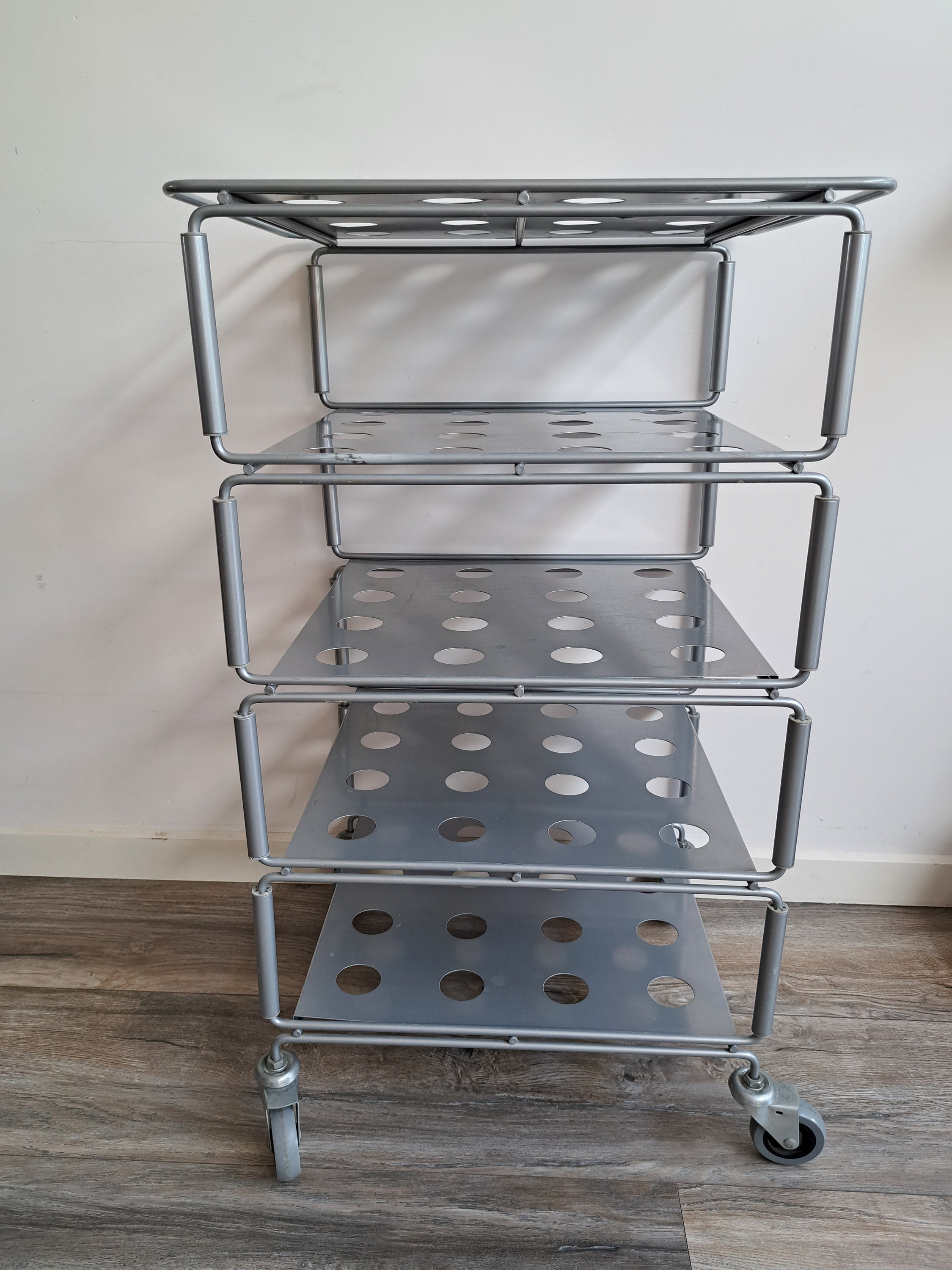 RARE Vintage IKEA TUNSTA Metal Trolley Design by Niels - Etsy