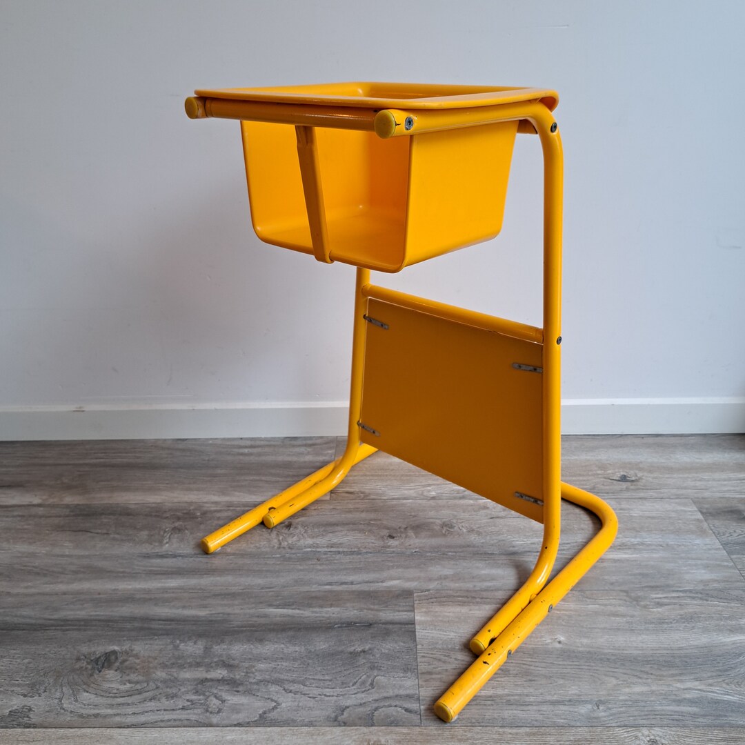 Vintage IKEA BABUIN Yellow Toddler Chair and Desk Design by Henrik ...