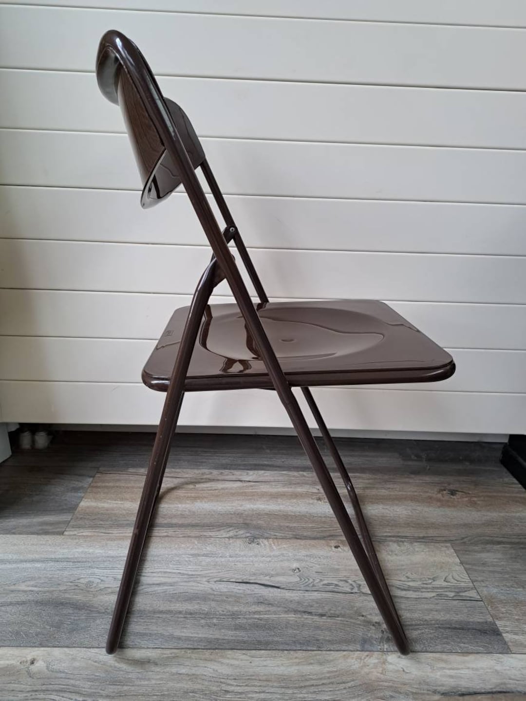 Vintage IKEA TED Folding Chair in Retro Brown Color, Design by Niels ...