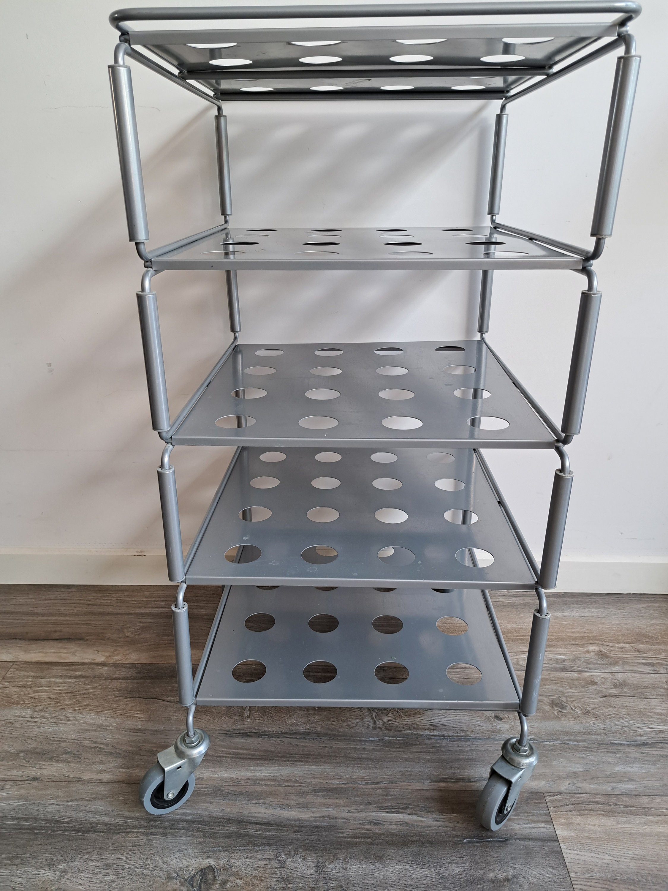 RARE Vintage IKEA TUNSTA Metal Trolley Design by Niels - Etsy