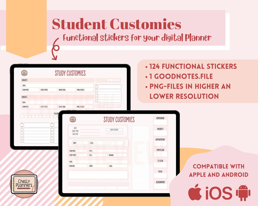 Student Planner Lite and Study Customies / Widgets / Add-ons ...