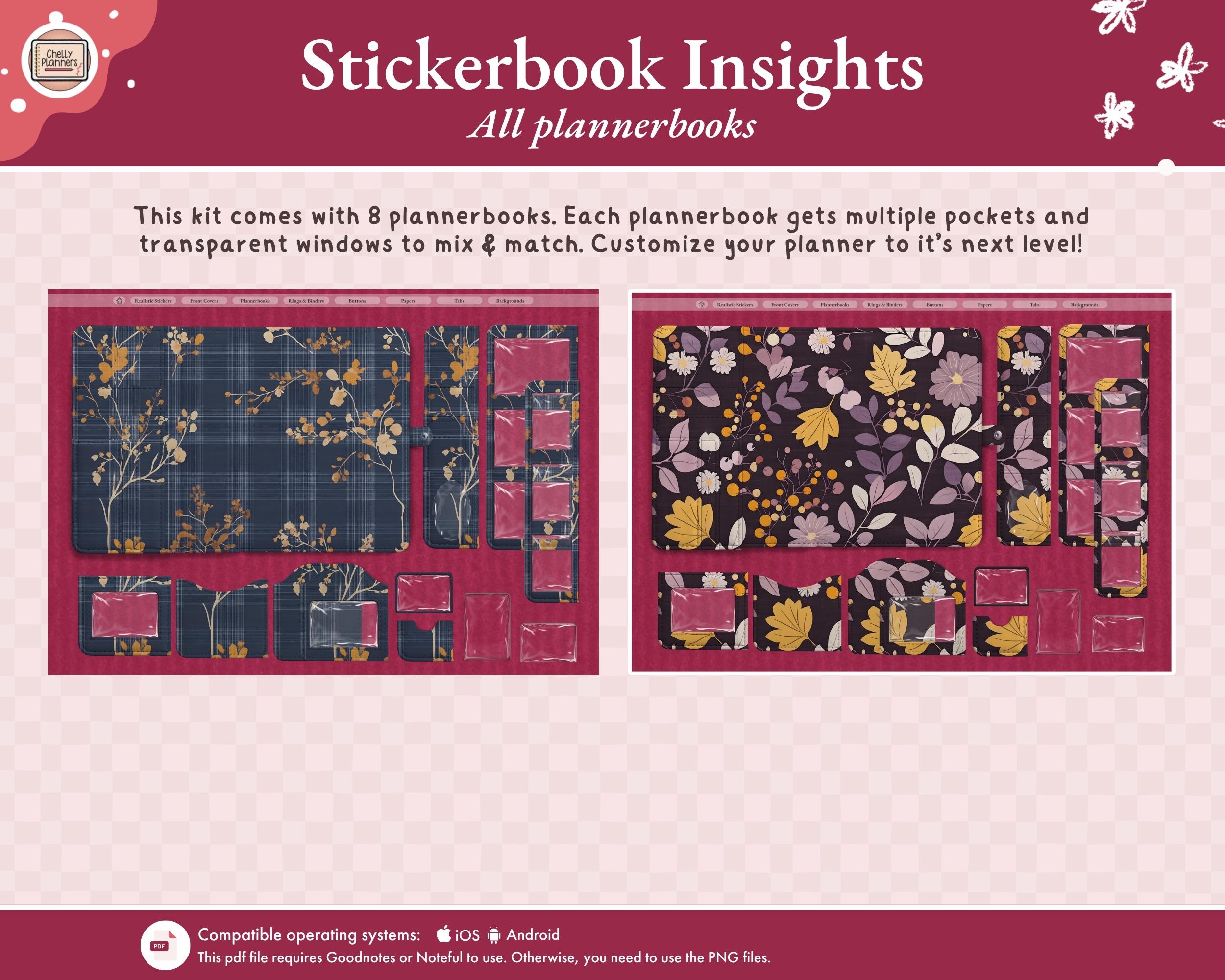 Berry Fall Digital Planner Customizer, Digital Planner Stickers (PNG ...