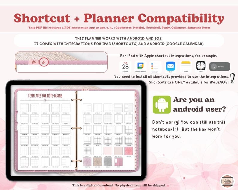 Blooming Digital Notebook / Apple Apps, Ical & Google Cal Integration ...