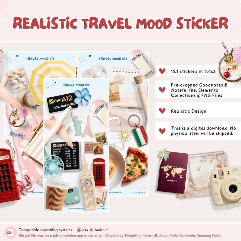 Travel Stickers - Etsy