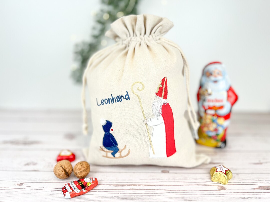 St. Nicholas Boots Personalized, Embroidered With St. Santa Claus and ...