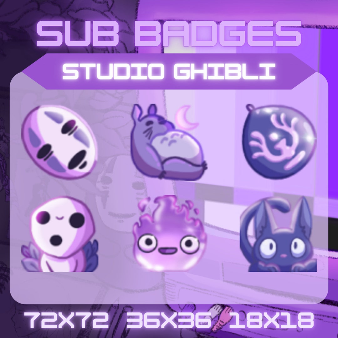 Anime Inspired Sub Badges for Twitch - Etsy