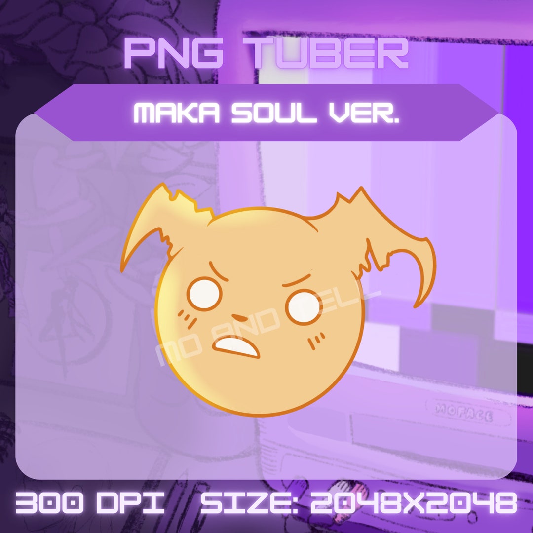 Pngtuber Maka SOUL PNG Tuber for Veadotube | 2D Vtuber for Youtube Discord Twitch and Tiktok ...