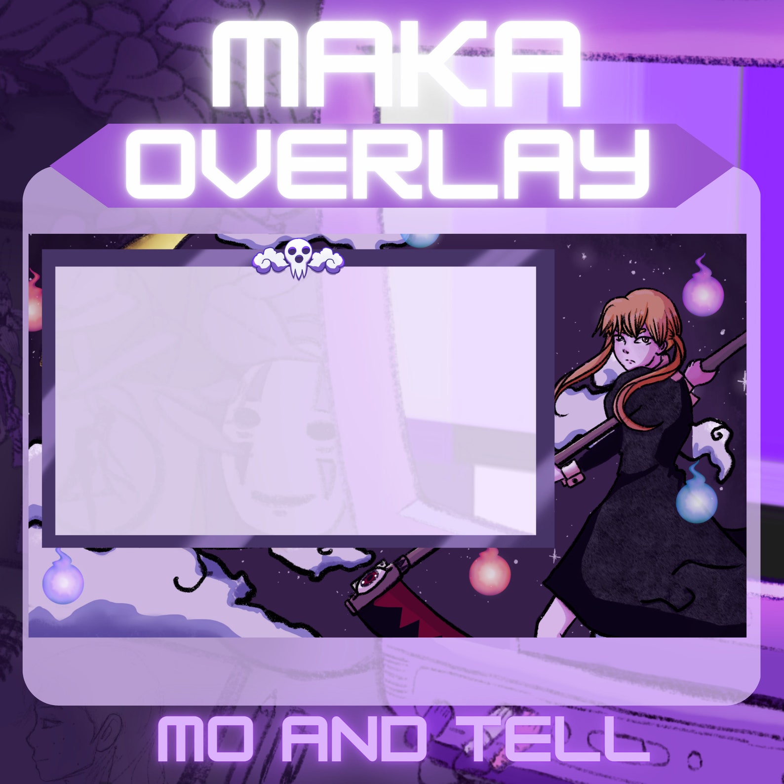 Soul Eater Maka Overlay for Twitch and Streaming Platforms - Etsy