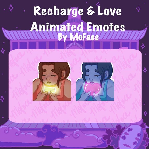 Animated Emotes for Twitch/streaming Platforms Love and - Etsy