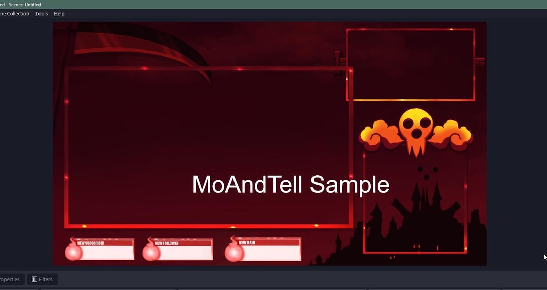 Red Soul Eater Stream Package - Overlays, Frames, and Screens for ...