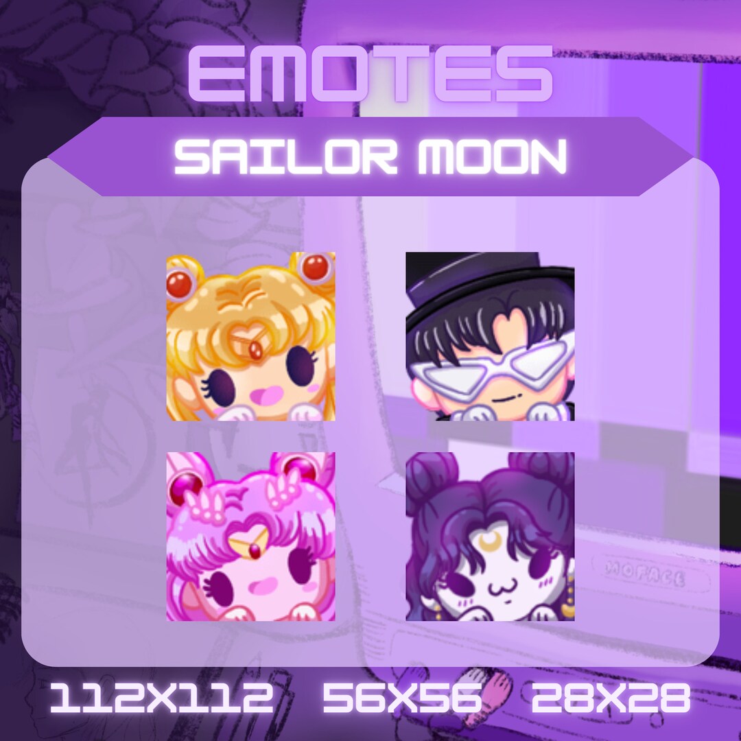 Magical Girl Discord or Twitch Emotes - Sailor Scouts for Streaming - Etsy