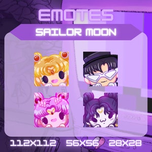 Magical Girl Discord or Twitch Emotes Sailor Scouts for - Etsy
