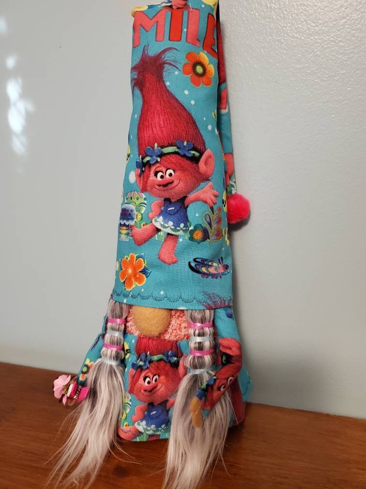 Poppy Troll Gnomes, Show Me a Smile Boy or Girl With Braids & Skirt ...