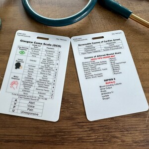 Set of 10 Healthcare, Nursing, Medical Educational Pocket Cards ...