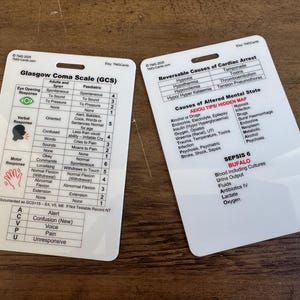 Healthcare Reference Cards for Nurses, Paramedics, Medical ...