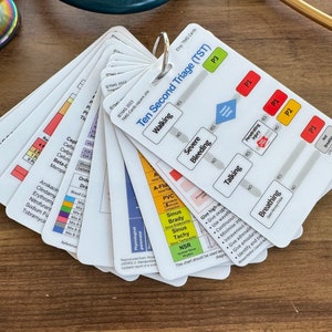 Set of 11 Healthcare, Nursing, Medical Educational Pocket Cards ...