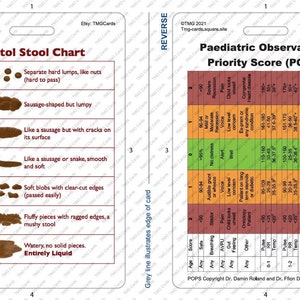 Bristol Stool Chart and Paediatric Observation Priority - Etsy UK