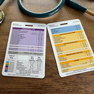 Set of 11 Healthcare, Nursing, Medical Educational Pocket Cards ...