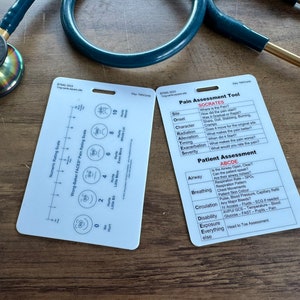 Set of 11 Healthcare, Nursing, Medical Educational Pocket Cards ...