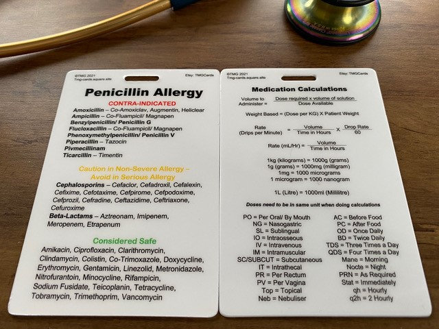Medication and Penicillin Healthcare Nursing Medical Pocket | Etsy