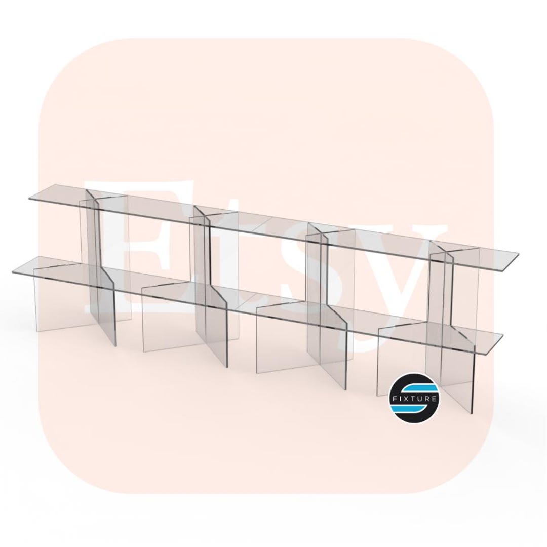 Double Steps Acrylic Shelve Stand for Ikea Billy - Etsy