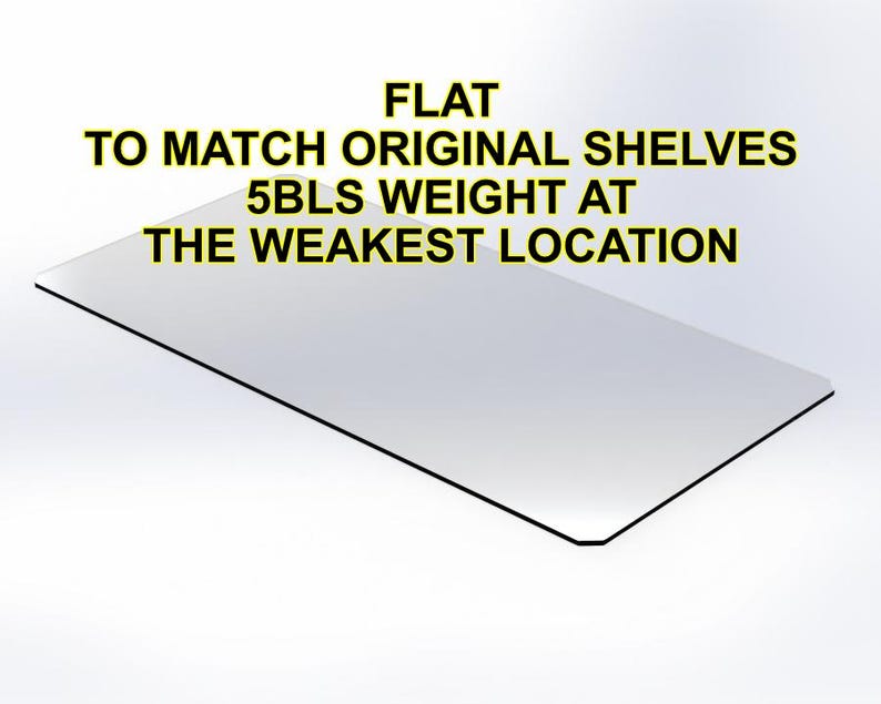 STRONG MILSBO TALL Acrylic Replacement Shelf 26"x13.25"x1/4" Thick - Etsy