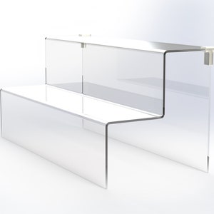 Two Steps Riser Acrylic Shelve Stand - Etsy
