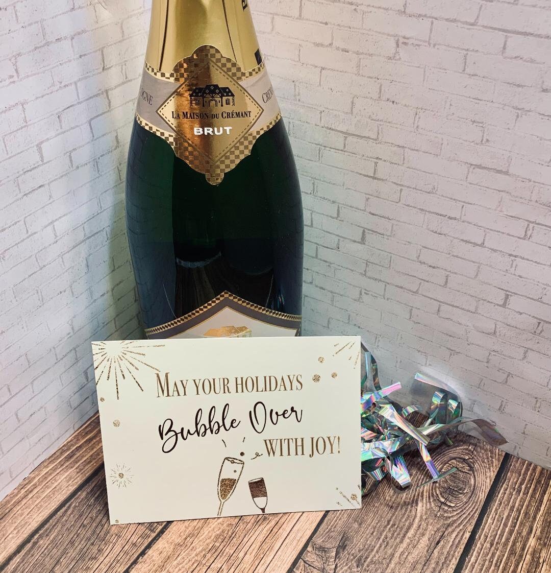 Holiday Gift Printable | Bubble Over With Joy | Digital Download - Etsy