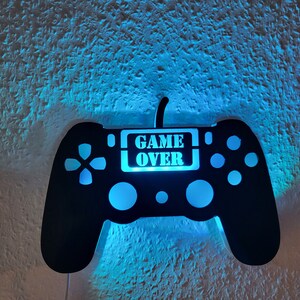 RGB Game Controller Customized Name Game Tag Social Names Acrylic Mural ...