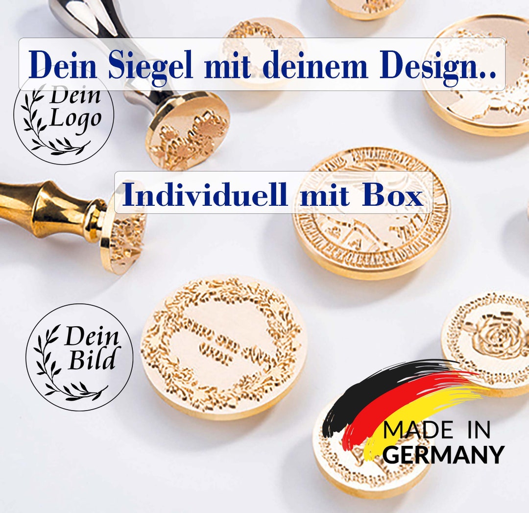 Individual Seal With Your Own Logo Box, Personalized Seal Stamp for ...
