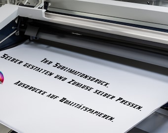 Sublimation Printing A4 Design Yourself Print on Premium Paper. - Etsy