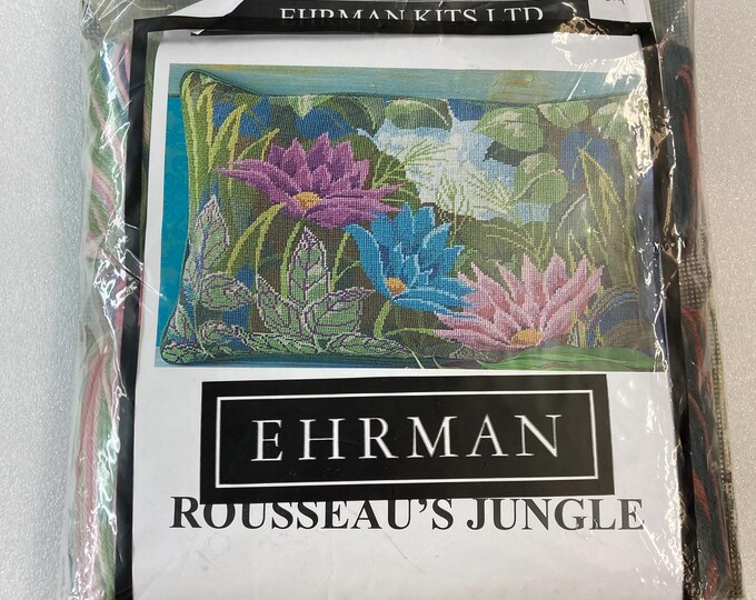 Ehrman Needlepoint Kit | Rousseau's Jungle by Margaret Murton Made in ...