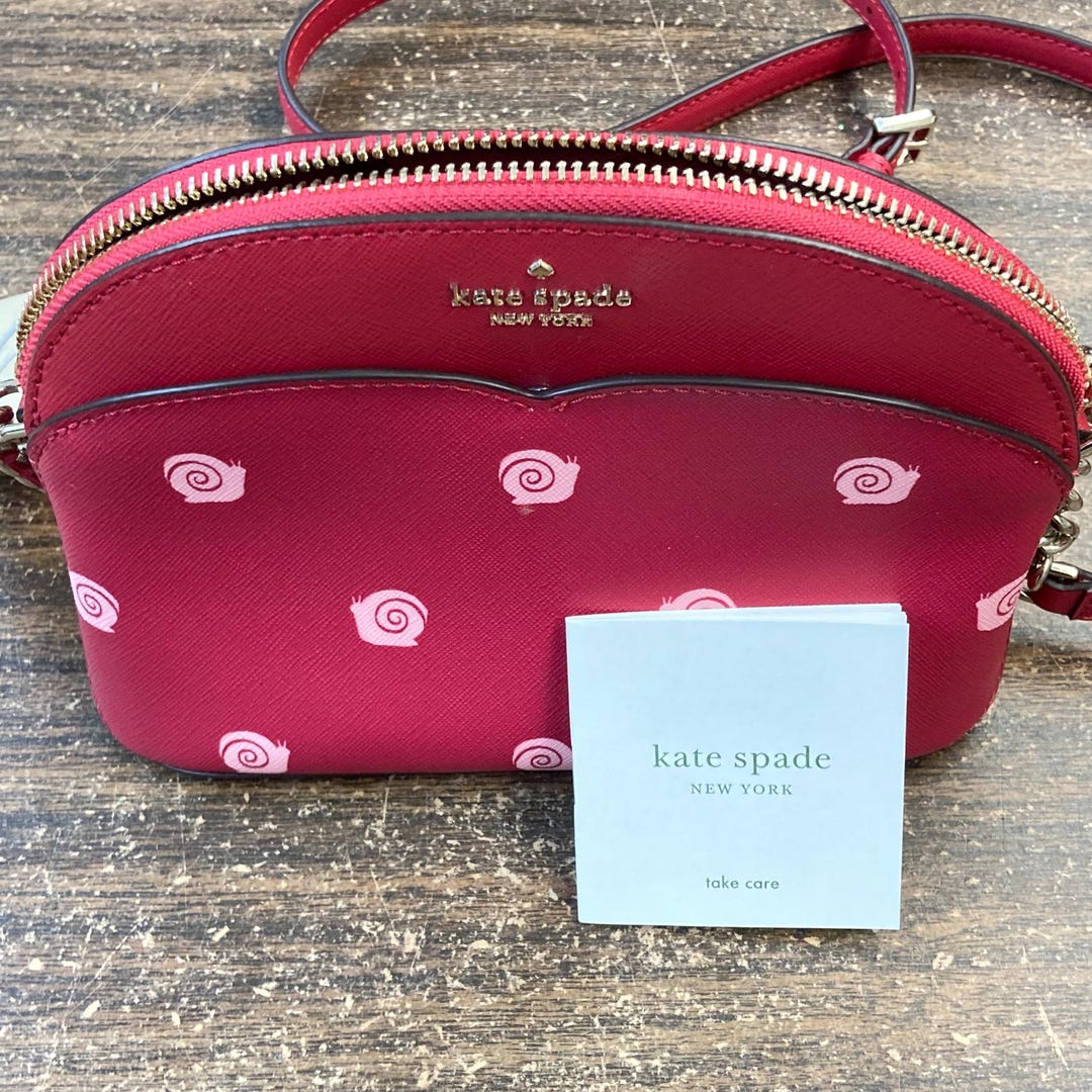 Kate Spade Payton Snail Small Dome Crossbody Shoulder Bag Red Purse - Etsy