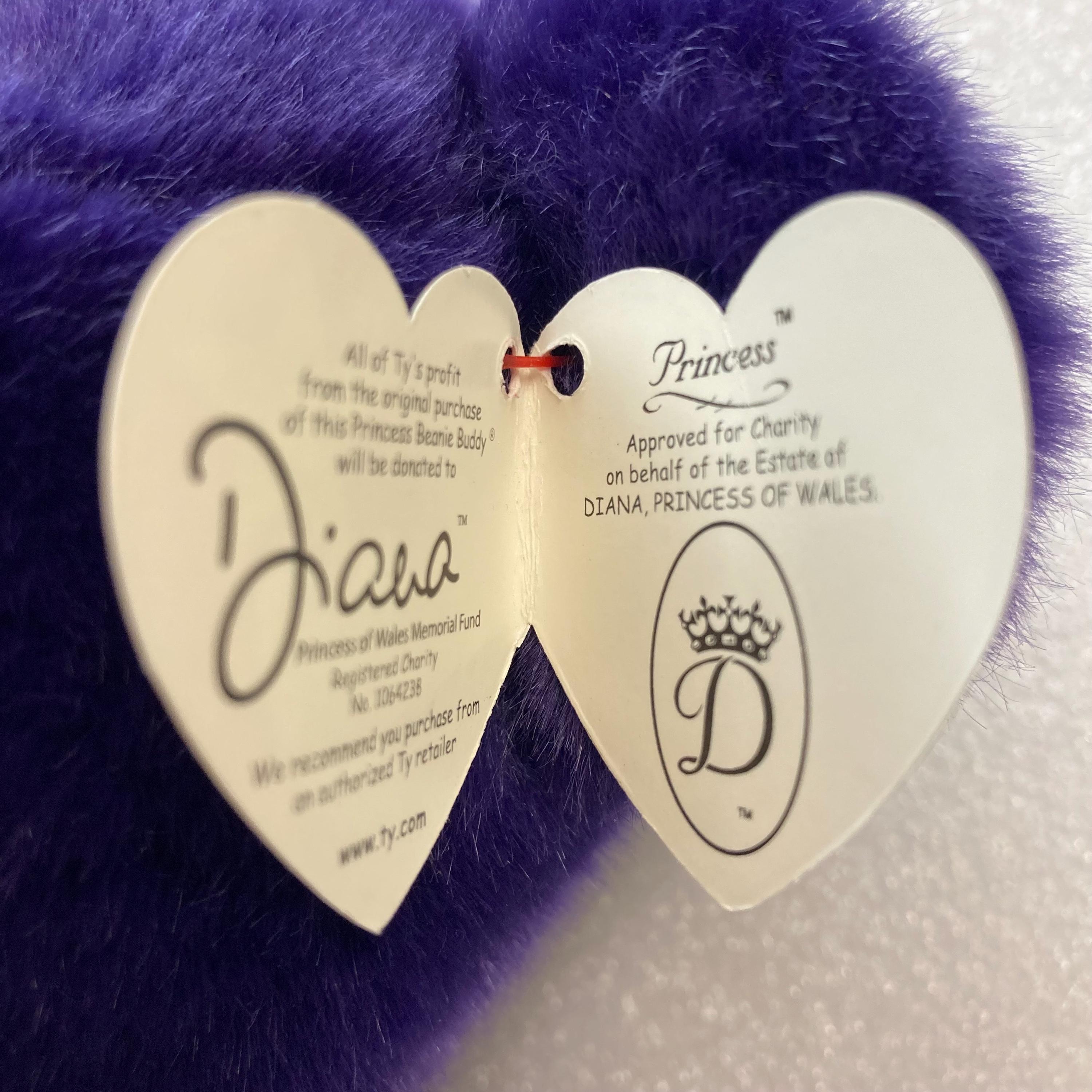 Beanie Buddies | Princess Diana Memorial Bear | 1998 TY Beanie Buddies ...