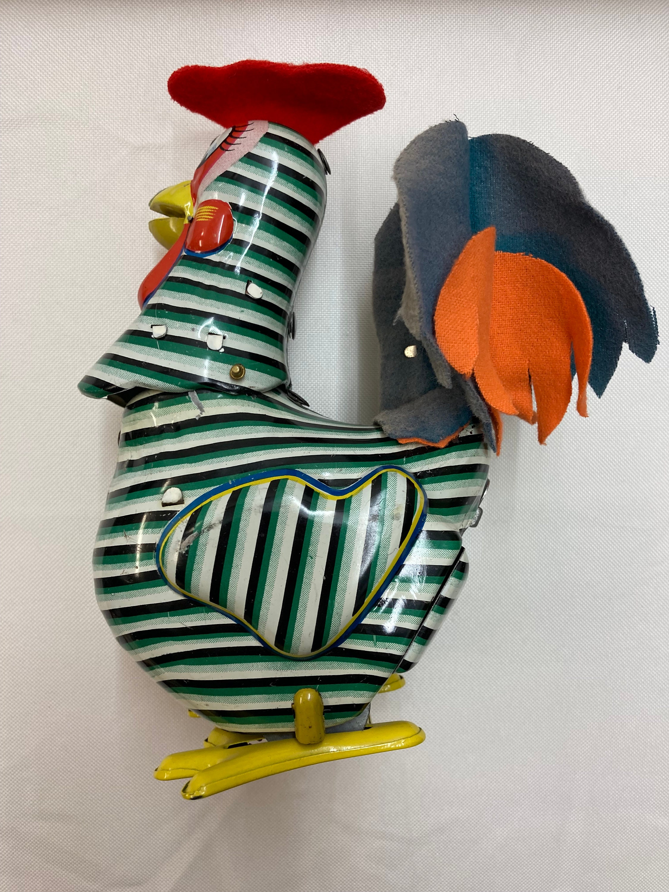 Vintage Mikuni Tin Litho Rooster W/ Felt Comb Made in Japan - Etsy