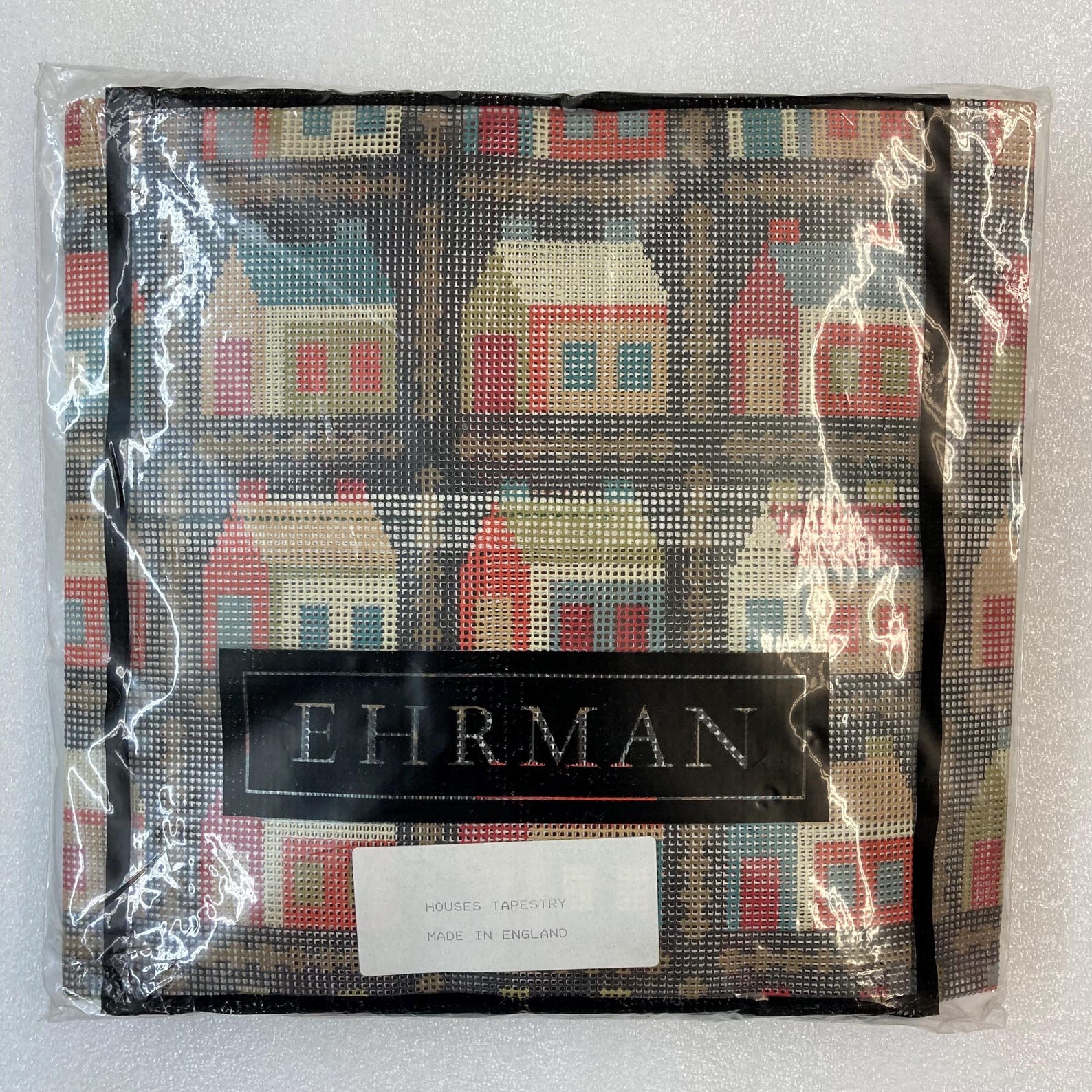 Ehrman Needlepoint Cushion Kit | Houses Tapestry Design by Mary Norden ...