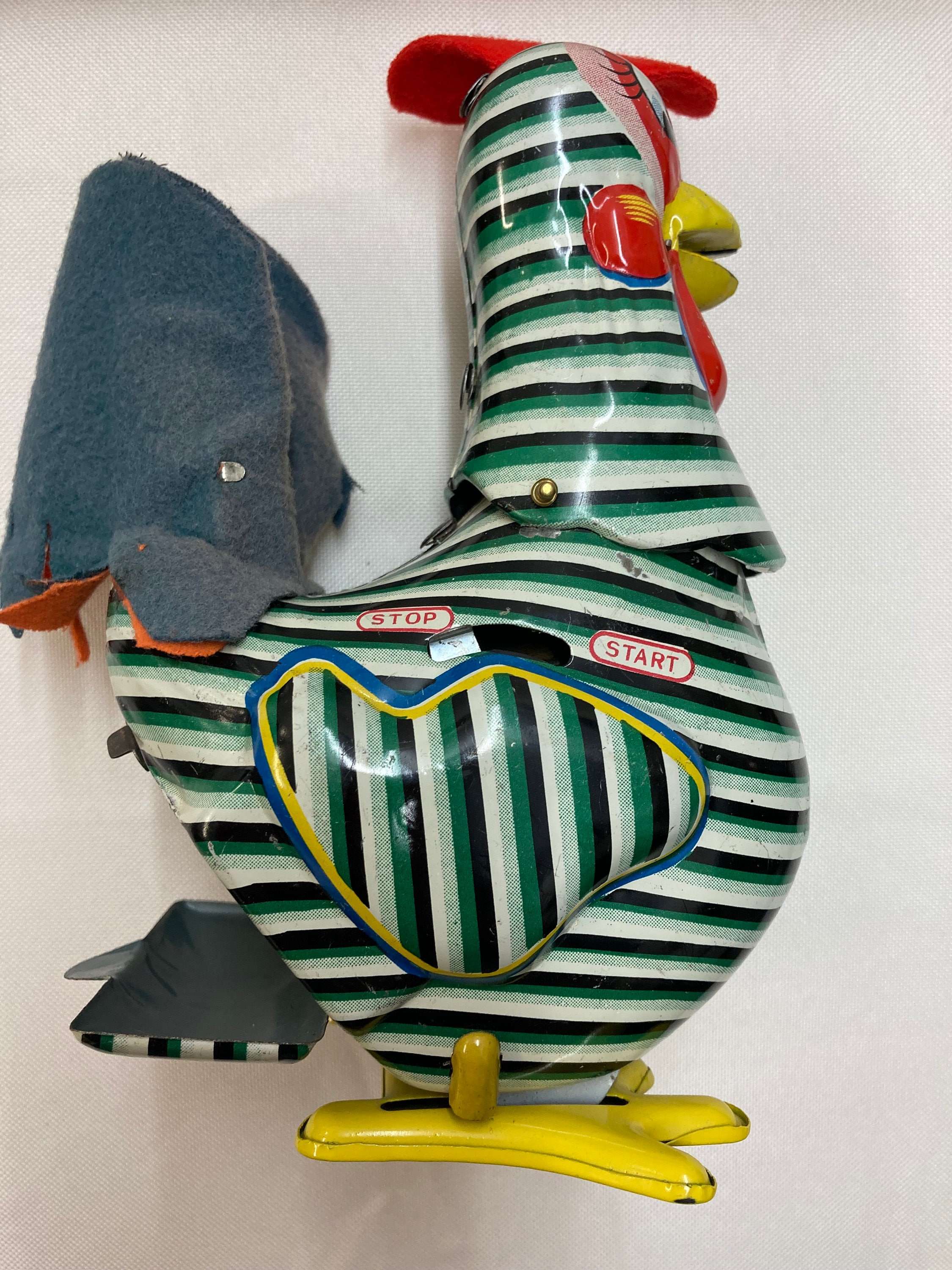 Vintage Mikuni Tin Litho Rooster W/ Felt Comb Made in Japan - Etsy