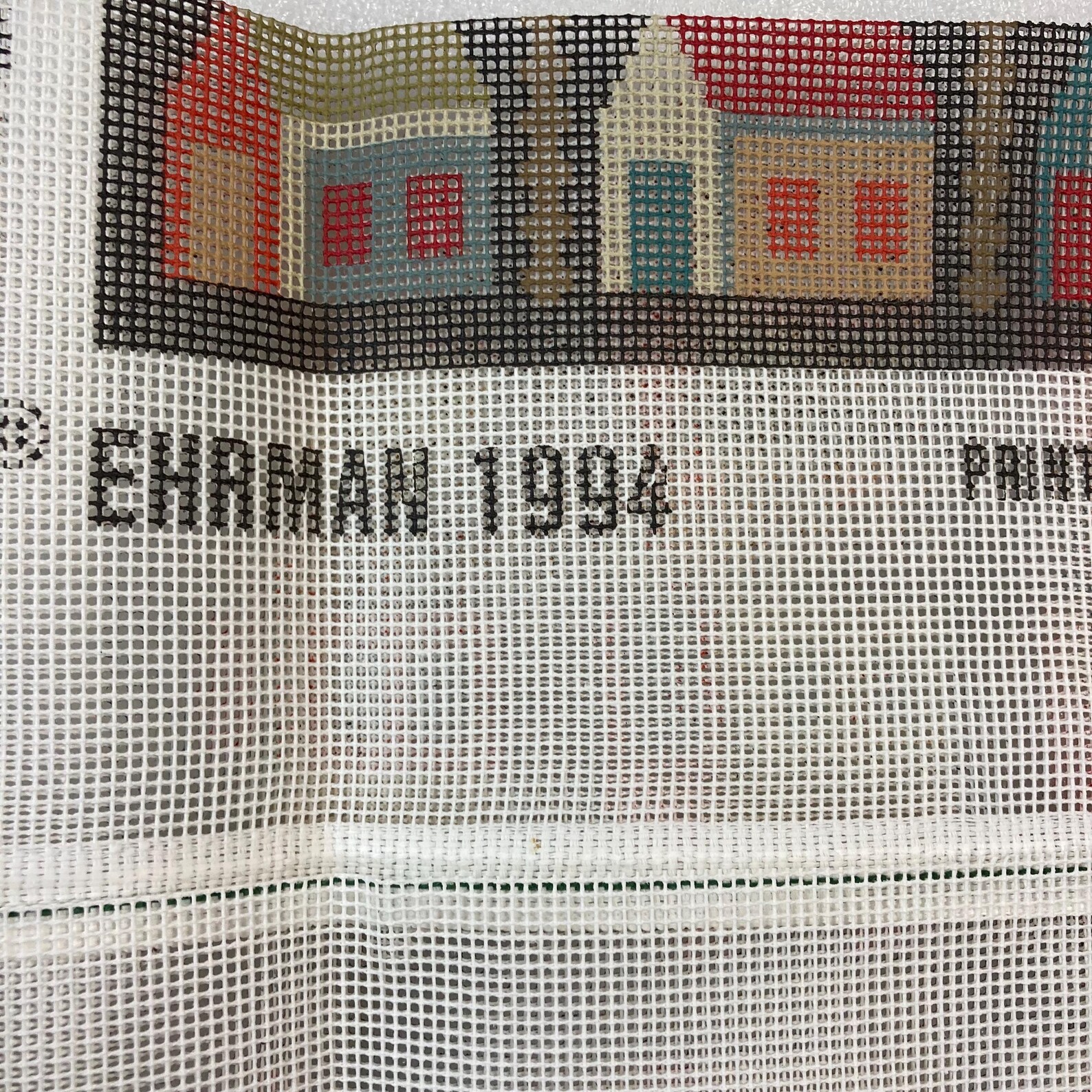 Ehrman Needlepoint Cushion Kit | Houses Tapestry Design by Mary Norden ...
