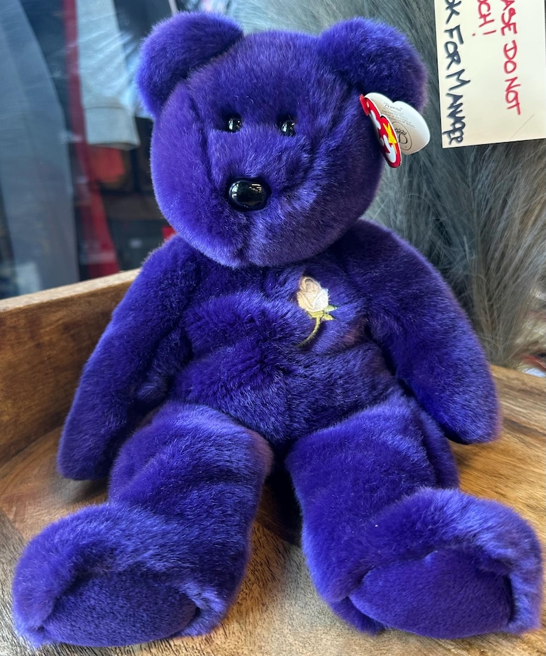 Beanie Buddies | Princess Diana Memorial Bear | 1998 TY Beanie Buddies ...