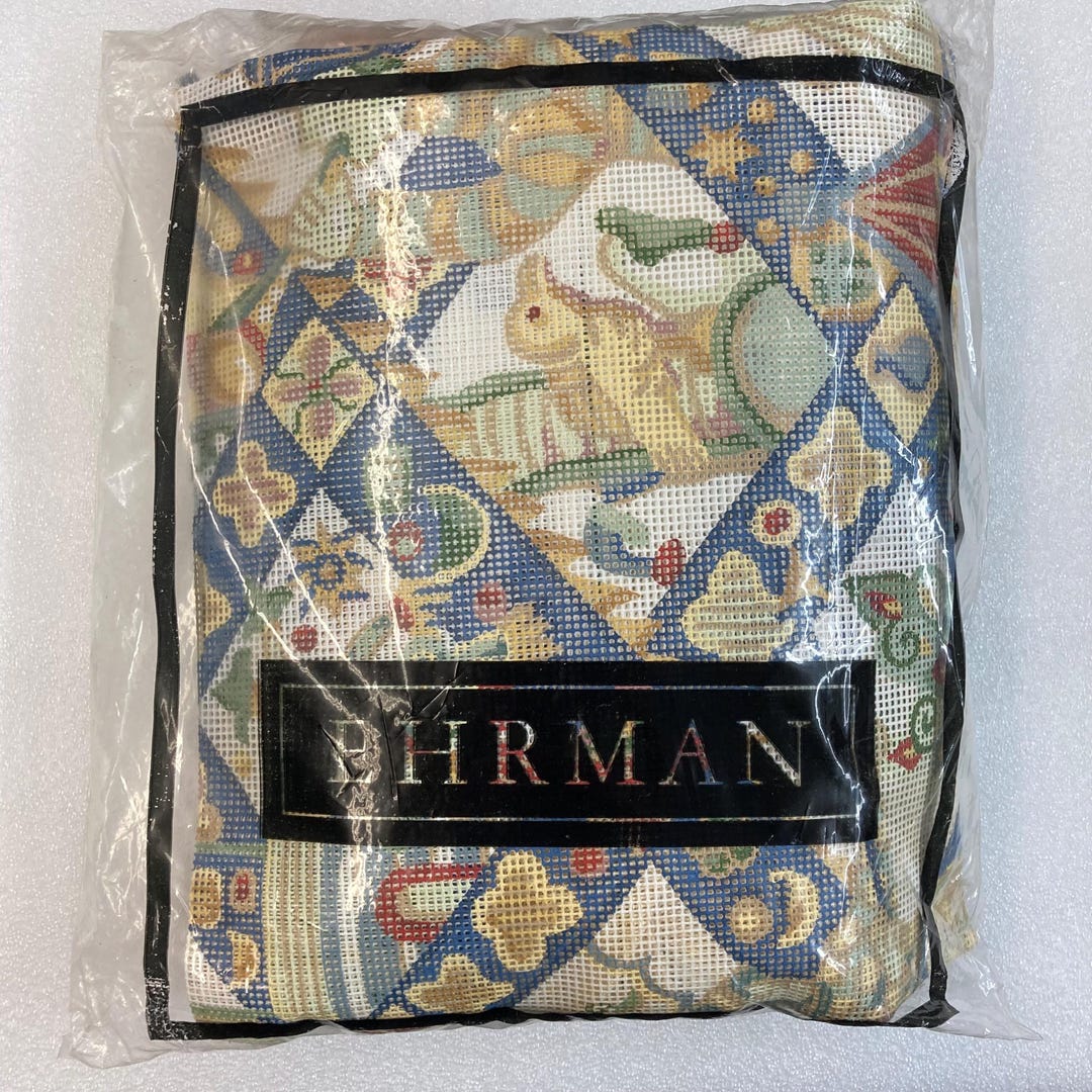 Ehrman Needlepoint Tapesty Kit | Horn Player by Annabel Hellist - Etsy