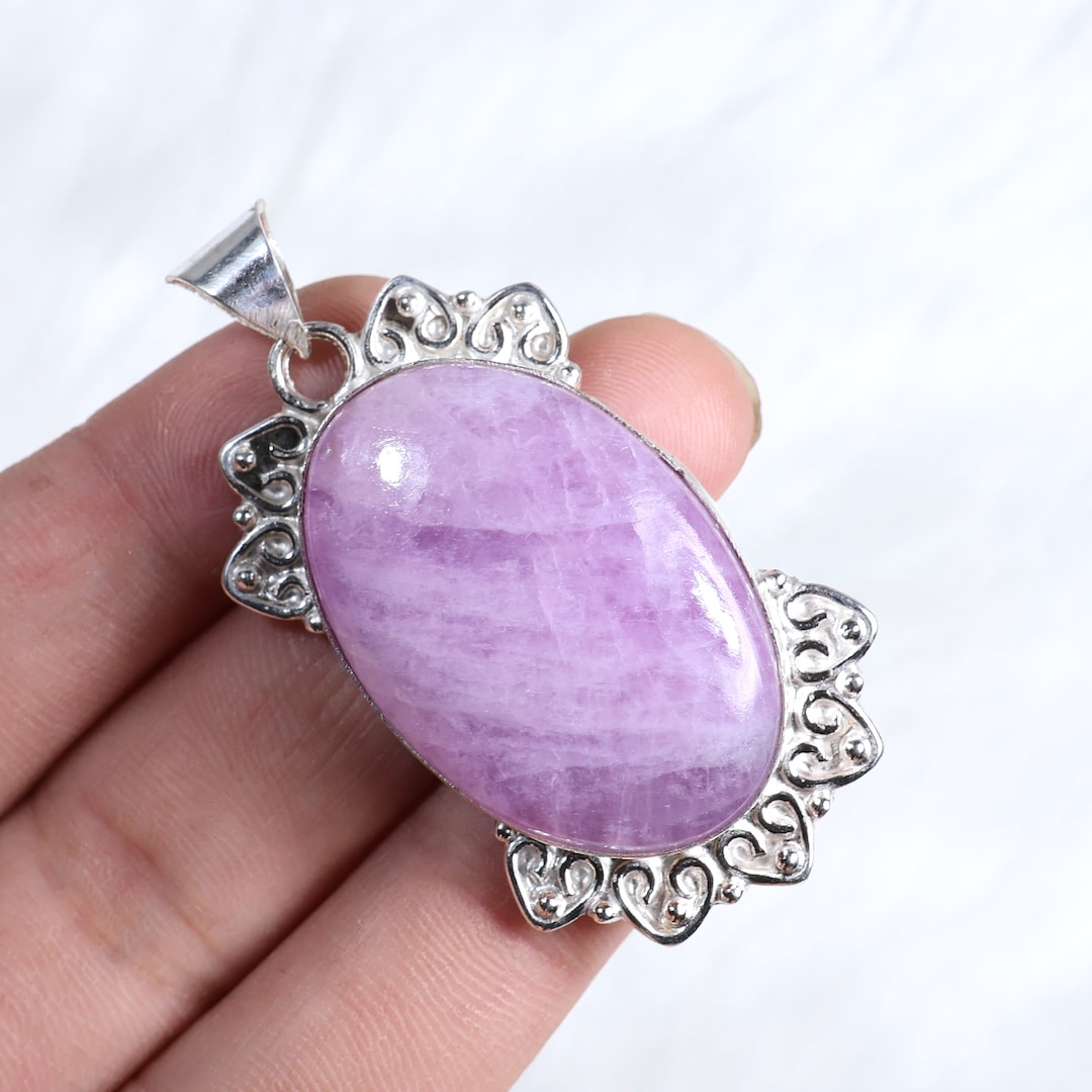 AAA Quality Pink Kunzite Pendant, Oval Shape Pendant, Designer Pendant ...