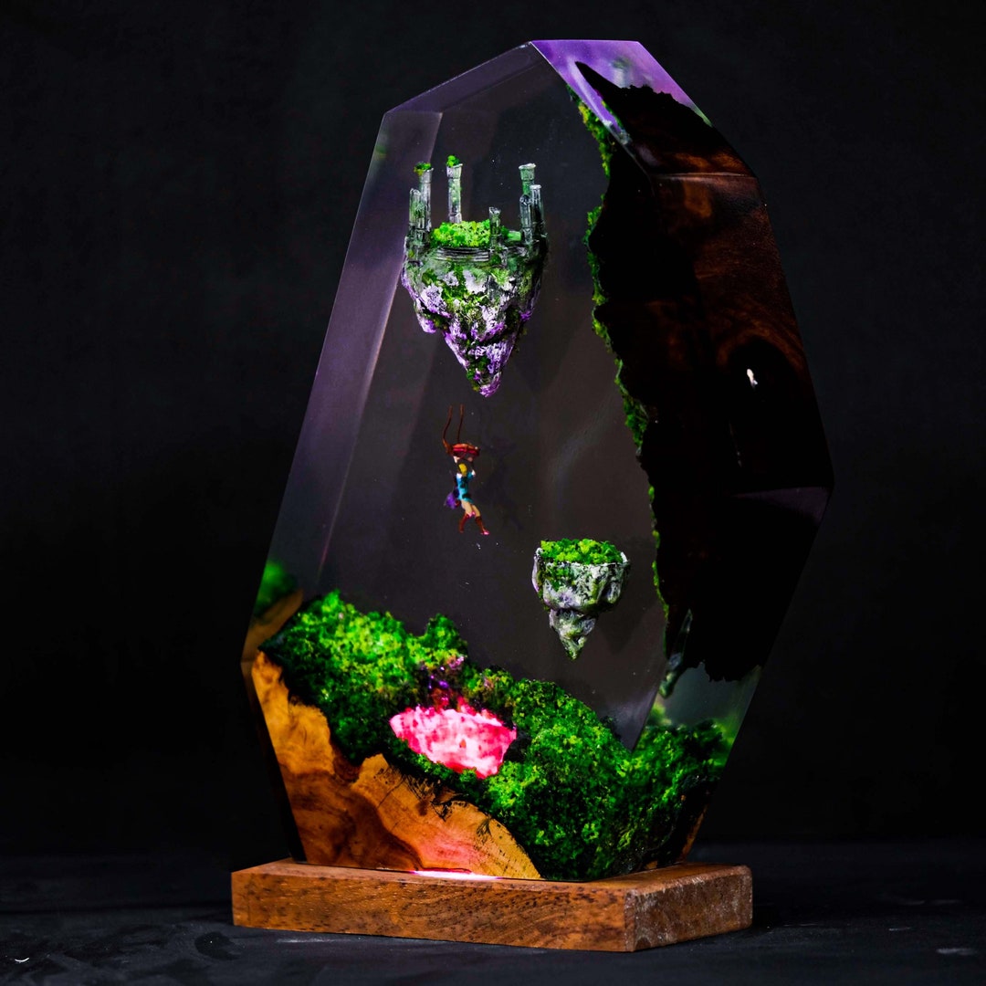 Zelda Link Resin Lamp, Handmade Zelda Light Gift, Unique Zelda Gift for ...