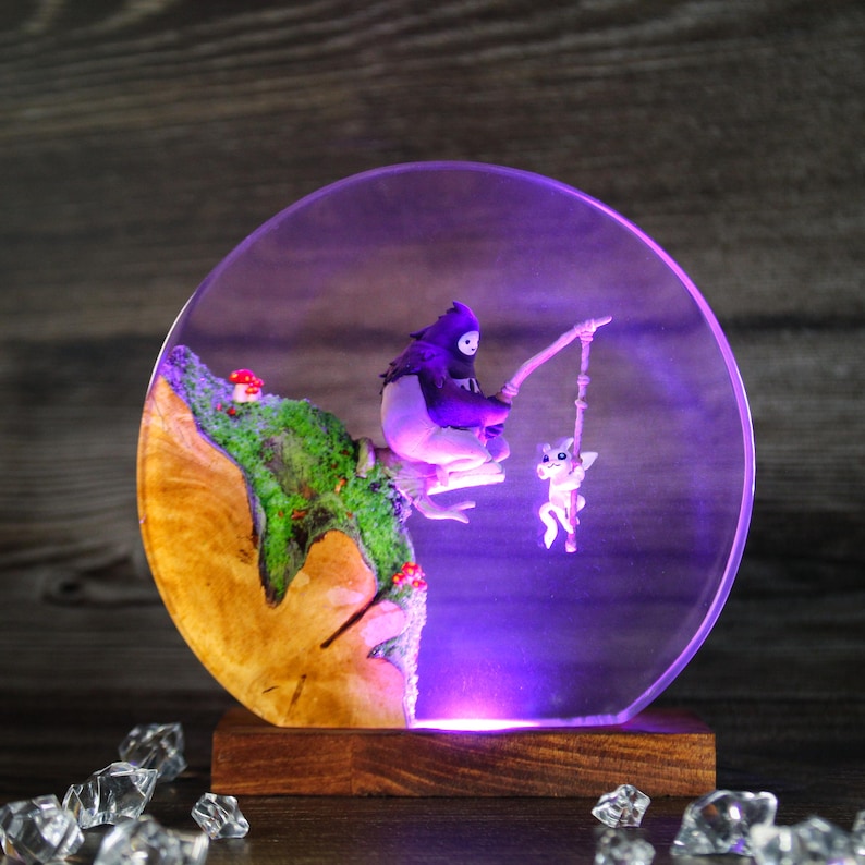 Handmade Shriek Resin Lamp: Ori and the Blind Forest Game Night Light ...
