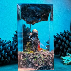 Abyss Walker Knight Resin Lamp, Handmade Night Light Gift, Unique Gift ...